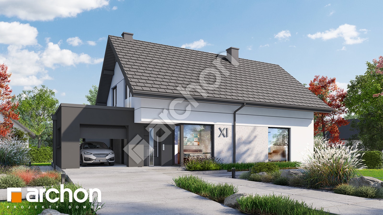 Projekt domu Dom w turówkach 2 (GE) OZE Galeria - ARCHON+