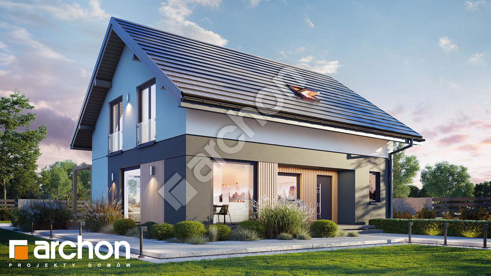 Projekt domu Dom w wisteriach 14 (E) OZE Galeria - ARCHON+